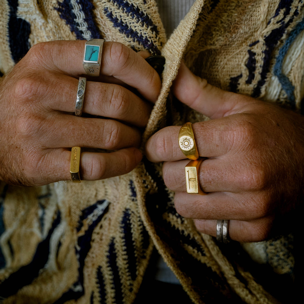 FAITH | Handmade Gold Ring - Salty Dagger