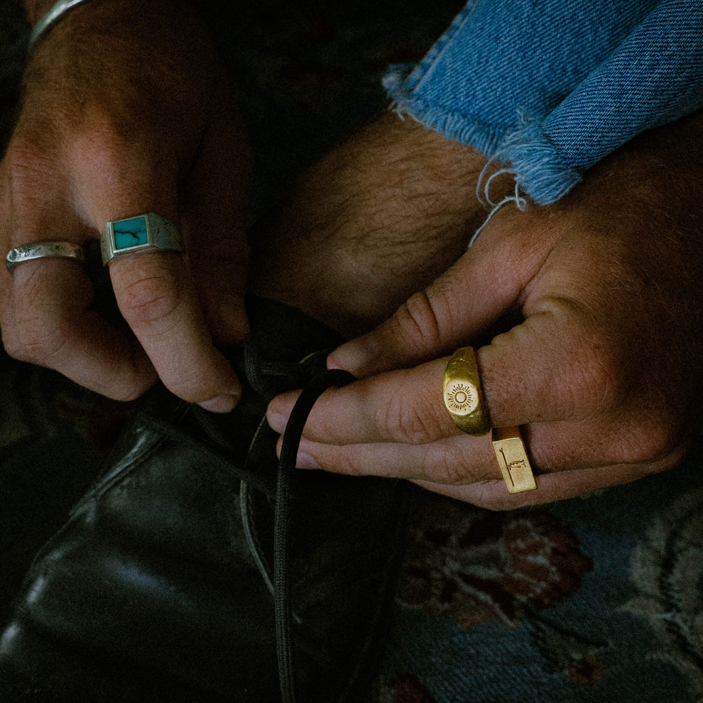 FAITH | Handmade Gold Ring - Salty Dagger