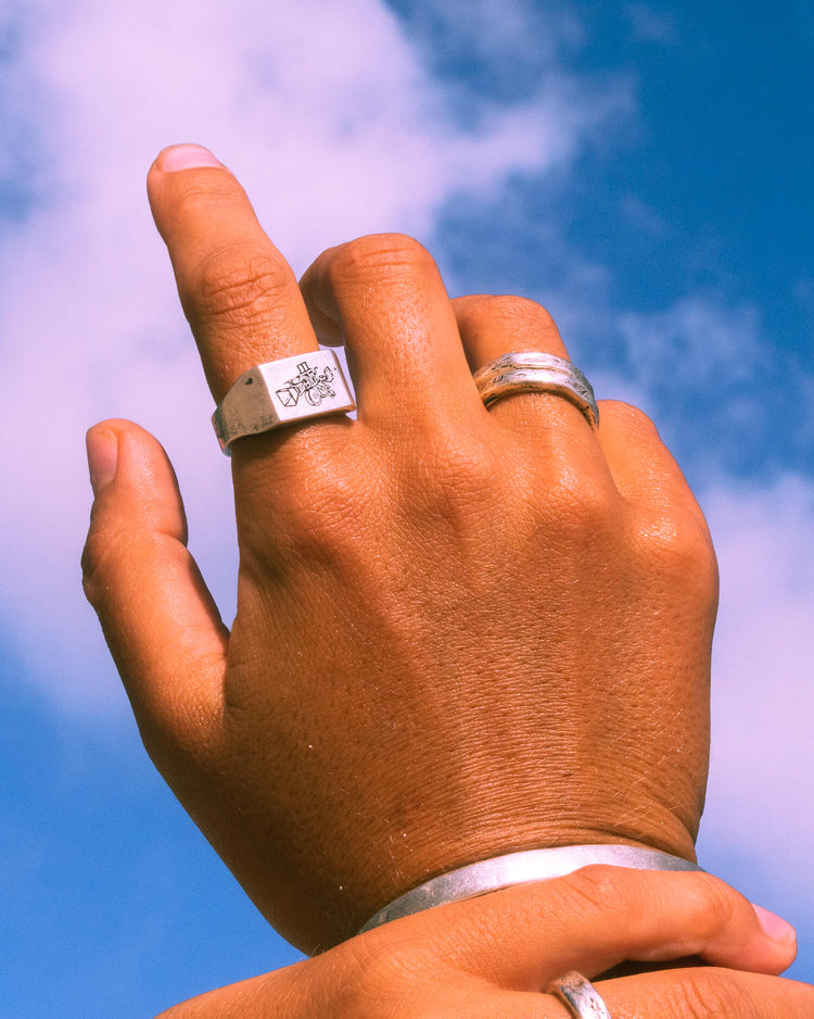 LITTLE HEART | Recycled Silver Ring - Salty Dagger