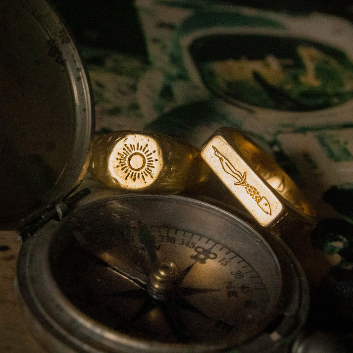 FAITH | Handmade Gold Ring - Salty Dagger