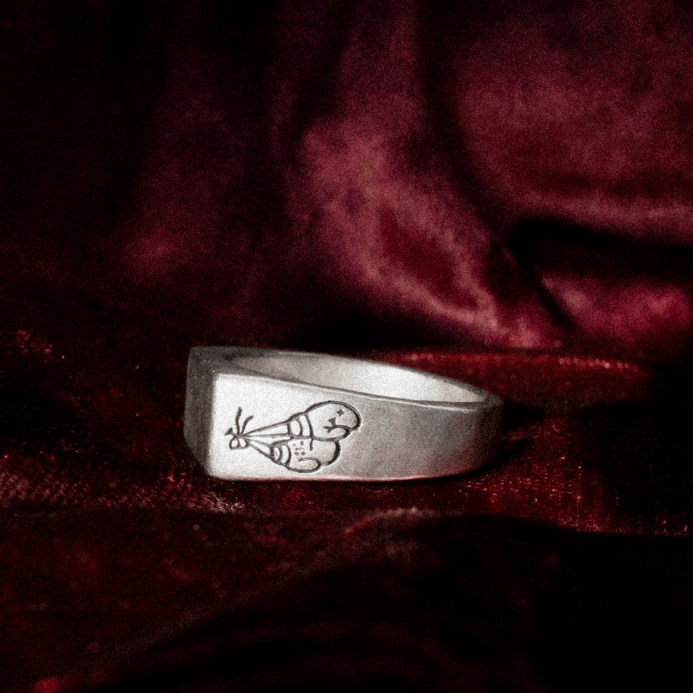 THE BOXER | Recycled Silver Ring - Salty Dagger